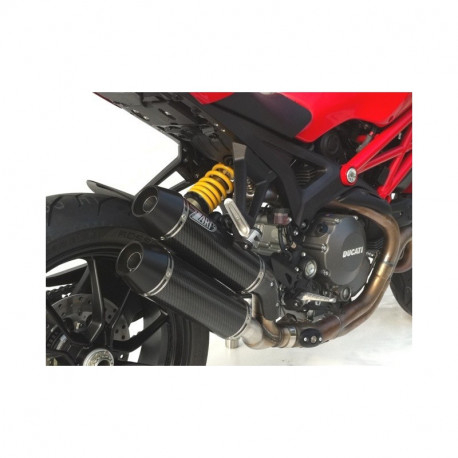 Double échappements titane homologues superposes Zard - ZARD / ECHAPPEMENTS / ECHAPPEMENTS DUCATI