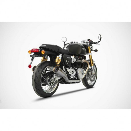 Double échappements coniques version racing thruxton 1200 Zard - ZARD / ECHAPPEMENTS ...