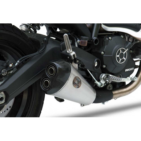 Echappement bas inox homologue Double inox Zard - ZARD / ECHAPPEMENTS / ECHAPPEMENTS DUCATI