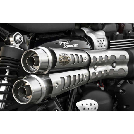 Double échappement haut inox homologue Zard - ZARD / ECHAPPEMENTS / ECHAPPEMENTS TRIUMPH